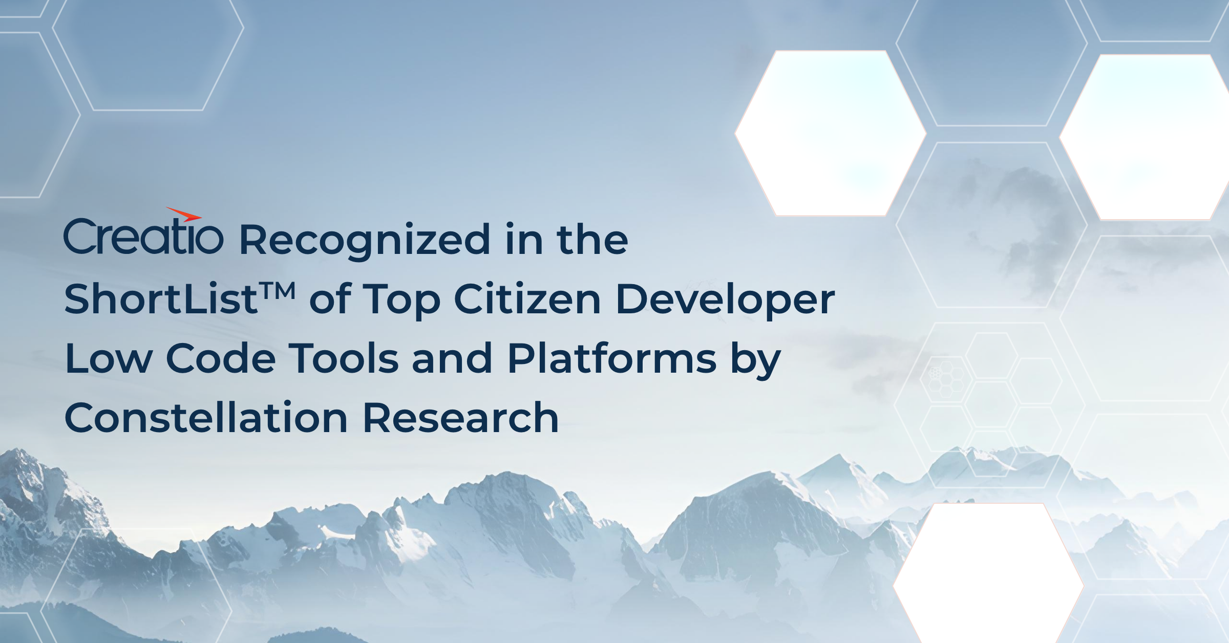 Creatio Recognized in the ShortList™ of Top Citizen Developer Low Code Tools and Platforms by ...